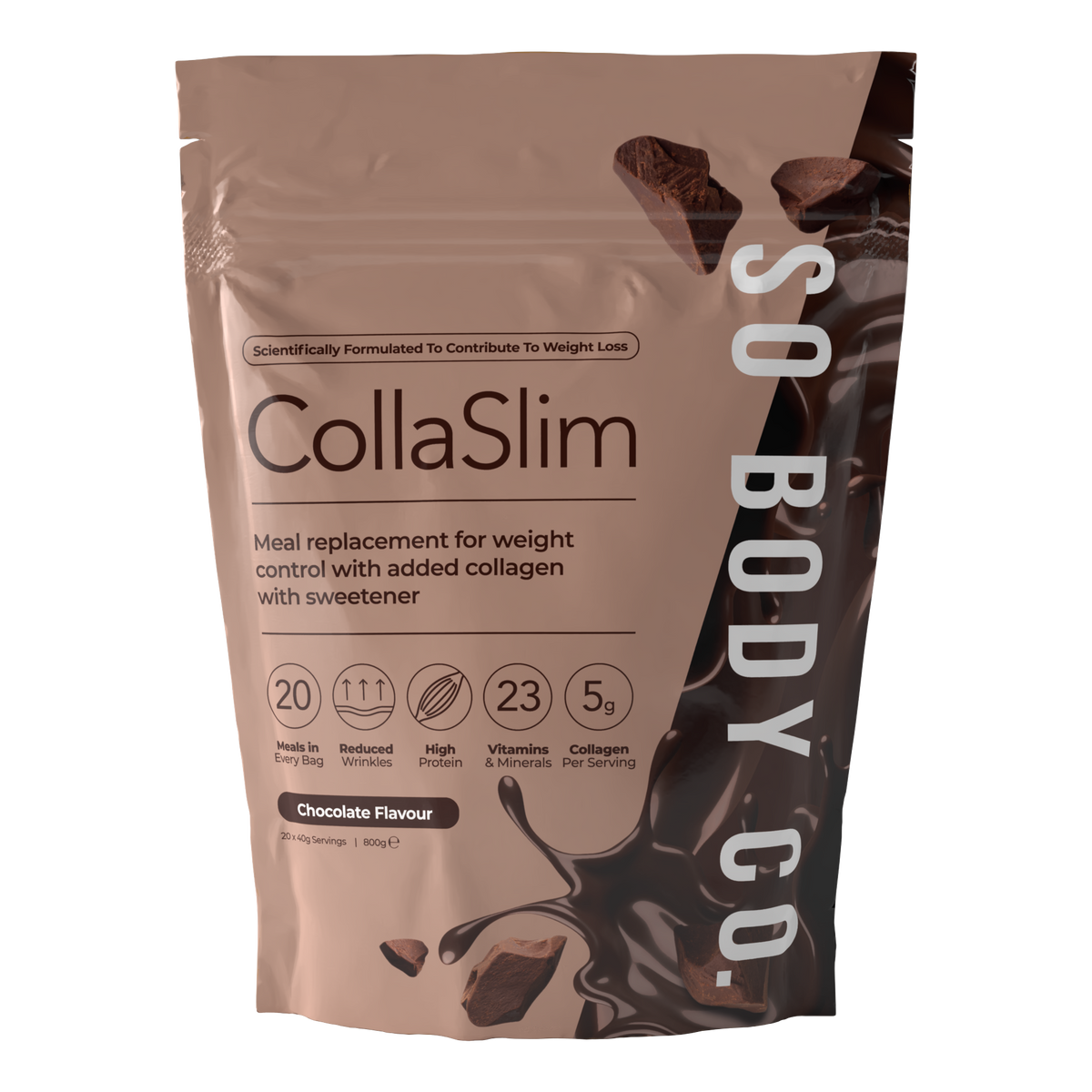 CollaSlim Meal Replacement Shake With Collagen Protein | So Body Co